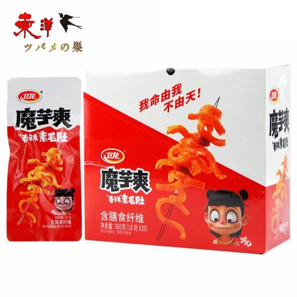 【名　称】衛龍魔芋爽香辣味【原材料】水、大豆油、こんにゃく粉、タビオか澱粉、食塩、砂糖、加水分解大豆タンパク質、酵母エスキ、味噌、酒、香辛料、酸味料【内容量】360gx1点【原産地】中国【賞味期限】パッケージに記載【保存方法】直射日光、高温...