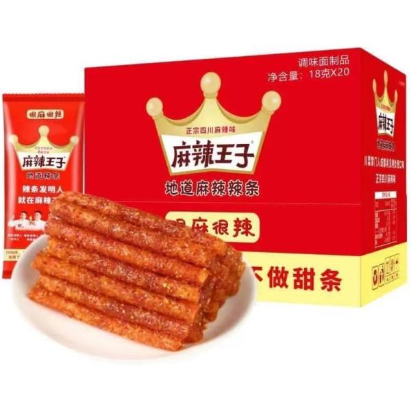 【名称】       麻辣王子很麻很辣【内容量】    18gx10点【原産国】    中国【賞味期限】 パッケージに記載【保存方法】 直射日光、高温多湿を避け、冷暗所で保存して下さい。【注意事項】 ※掲載画像はイメージです。入荷によって商...