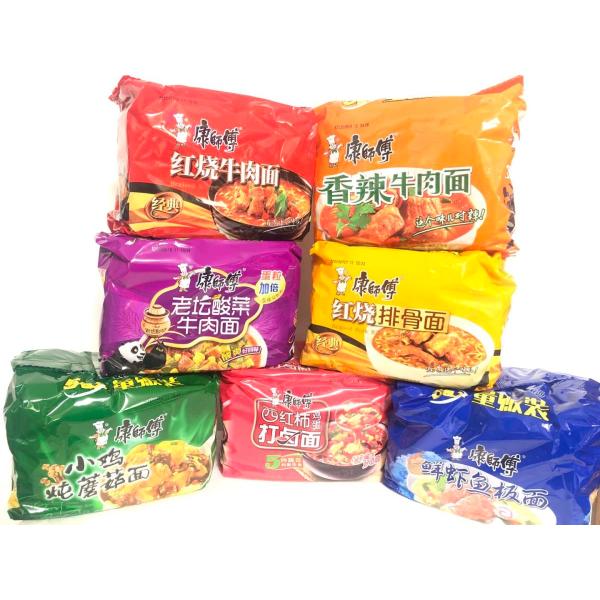 ◆商品名 ：インスタントラーメン　　◆原産国 ：中国◆内容量 ：商品名に記載◆賞味期限：枠外に記載◆保存方法：高温多湿、直射日光を避け、保存してください。※注意事項：商品入荷によって商品パッケージが変わる場合がございます。 予めご了承ください。