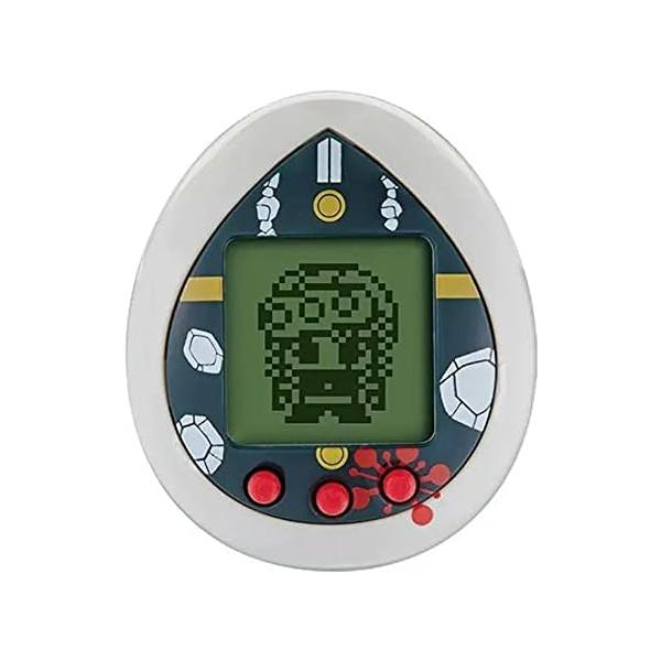 本商品は初代たまごっちよりもひとまわり小さい直径約4cmのたまごっちで、本体のデザインは、それぞれ作品に登場する鬼を狩る政府非公認組織「鬼殺隊」の中でも最も位の高い剣士である「柱」である悲鳴嶼行冥の隊服をイメージしています　。※遊びの内容は...