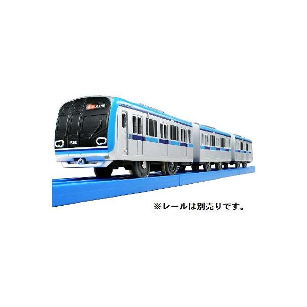 プラレール S-58 東京メトロ東西線15000系 有楽町線、副都心線向けに作られた形がベースの東西専用通勤電車。3両編成で、連結・切り離しは自由に行うことができる。スイッチひとつで発車し、2段階のスピードを楽しむことができる。レールを使わ...