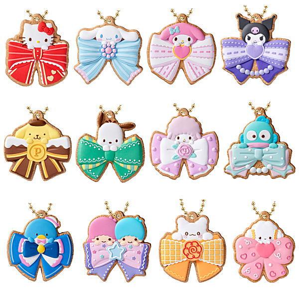 ■商品名：SANRIO CHARACTERS クッキーチャームコット2大人気の「アイシングクッキー」をデザインモチーフにした雑貨チャームコレクション♪全種リボンをベースにしたオリジナルデザインで、マットなアイシング風カラフル塗装は、まるで本...