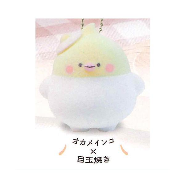 ■商品名：おいしそうなことりたち フロッキーマスコットコレクション羊毛フェルト作家 patatadolceさん監修！いちご、メロンパン、目玉焼きなど、おいしいものを頭に乗せたことりたち♪フロッキー加工でふわふわ感が大幅アップ！まるで本物の小...