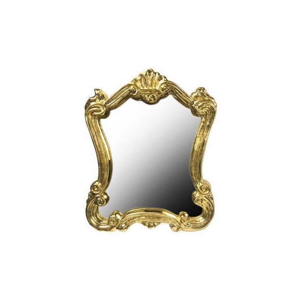 ▼この商品は【ミニチュア雑貨 ロココ調 アンティークミラー [B(T-40)]】です。フレームは金属製です。サイズ：71mm×58mm■35187■メーカー：ビリー■分類：ミニチュア＆ドールハウス■code：20210318