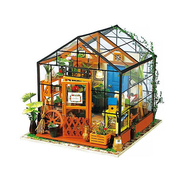 ROBOTIME社の「Rolife ミニチュアドールハウス」です。塗装済みで簡単な組み立て式のDIYミニチュアハウスです。かわいいパッケージに入っているのでプレゼントにもおすすめです！●完成サイズ：W180×D180×H200mm(1/18...