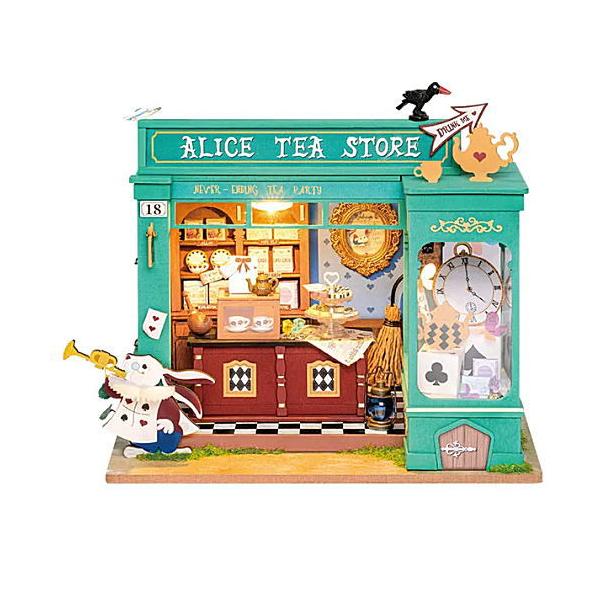 ROBOTIME社の「Rolife ミニチュアドールハウス」です。塗装済みで簡単な組み立て式のDIYミニチュアハウスです。かわいいパッケージに入っているのでプレゼントにもおすすめです！●完成サイズ：W220×D158×H182mm(1/20...