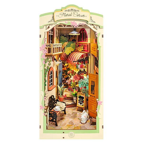 ▼この商品は【Rolife DIYブックヌックシリーズ ミニチュアハウスキット 【TGB09：FLORAL CORNER】 ※組立説明書(英語版)】です。ROBOTIME社のRolife DIYブックヌックシリーズです！このDIYキットは、...