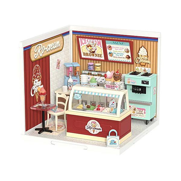 ▼この商品は【ROBOTIME ROLIFE DIY ミニチュアハウス スーパークリエイターシリーズ 【DW018B：Flavorful Ice Cream】※組立説明書(英語版) [m-s]】です。ROBOTIME社の「Rolife Su...