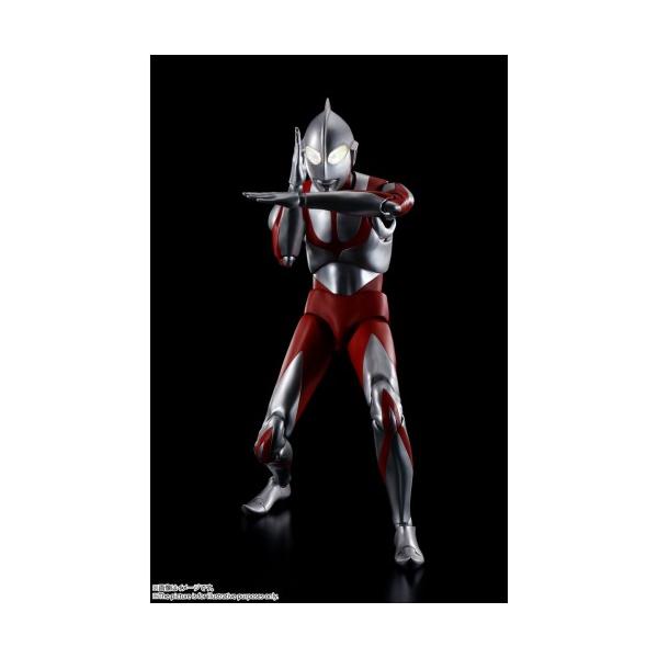 初の発光ギミック採用！約400mmの巨大アクションフィギュアブランド「DYNACTION」より「ウルトラマン(シン・ウルトラマン)」登場。発光する眼部。光沢感を追求したリアルな彩色表現。ダイキャストとPOMの複合関節により生みだされる可動性...