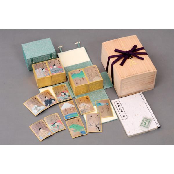 ※ご注文確認後、大石天狗堂より直接取り寄せ致します。同じ京都市伏見区内ですので、休業日を除き早ければ即日、遅くとも翌日には入荷、発送が可能です。江戸中期の代表的な画家の一人、琳派の巨匠、尾形光琳が描いた百人一首を再現。読み札には歌仙絵と歌の...