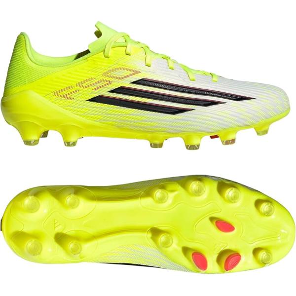 ■バリエーション：サッカースパイク,チームソーラーイエロー/コアブラック/ルシッドレッド (JQ8683)■メーカー：adidas(アディダス)・レギュラーフィット・シューレース・合成素材とテキスタイルのアッパー・テキスタイルソックライナー...