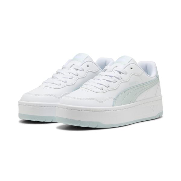 ■バリエーション：スニーカー,25年秋冬カラー プーマ ホワイト シー グラス(09)■メーカー：PUMA(プーマ)・重量:約360g(24cm)・レギュラー幅・合成アッパー・シューレース式・高めのソール説明商品情報最新のコートラリー Sk...