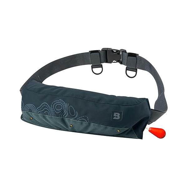 ■メーカー：ブルーストーム(Bluestorm)・国土交通省型式承認品　TYPE A膨張式ライフジャケット・桜マーク・ウエストタイプ・初期浮力約9.0kg・胴囲：70〜100cm説明環境に配慮したリサイクルポリエステル生地　300Dリップス...