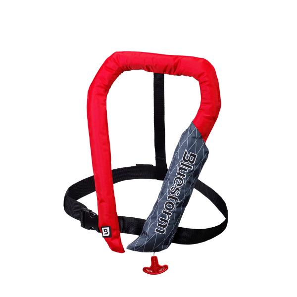 ■バリエーション：ソバー / BSJ-2920RSII,レッド,F■メーカー：ブルーストーム(Bluestorm)・国土交通省型式承認・小型船舶用救命胴衣Type A・初期浮力約9.0kg・交換用ボンベキット：16HR6F・胴囲：70〜10...