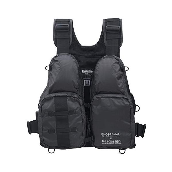 ■メーカー：パズデザイン・COREMAN×Pazdesignコラボベスト!!<br>極限の軽さと革命的な使い勝手を求めた超軽量モデル!!本体は軽量かつ強度のあるパラシュートクロスを使用。浮力体はソフトで身体にフィットする粒状タイ...