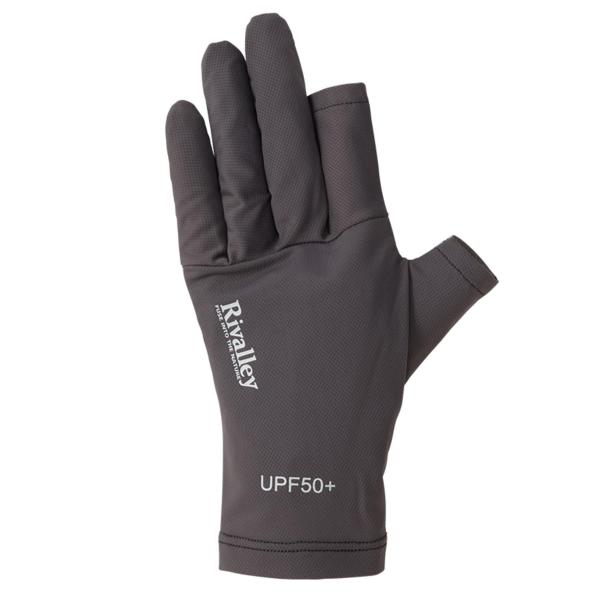■バリエーション：グレー,L■メーカー：リバレイ (Rivalley)・カラー:グレー・サイズ:L・素材:ナイロン80％・ポリウレタン20％・【品番:5458 / コンセプト: UVカット素材を使用したフィッシンググローブ】可動域の大きい甲...