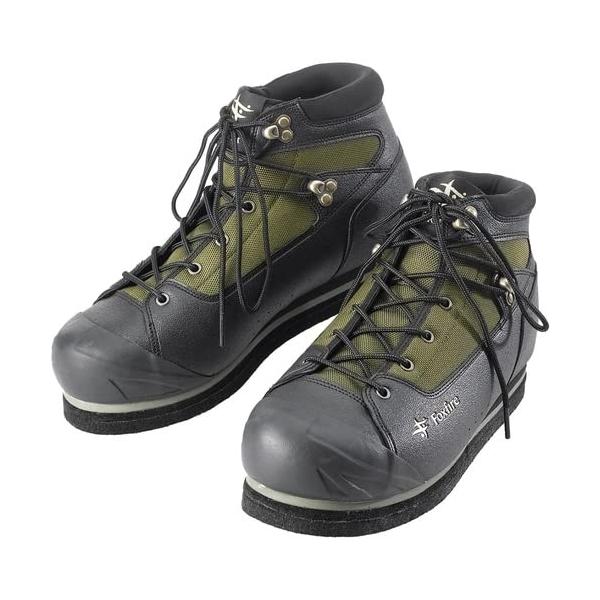 ■メーカー：Foxfire(フォックスファイヤー)ミッドカットで開口部が広く、脱ぎ履きが容易なウェーディングシューズ。軽量(26cmサイズで両足840g)で屈曲性もあり、歩きやすいのも特長です。つま先部分にモールド一体成型したラバーパーツを...