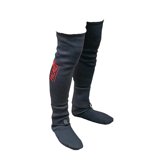 ■バリエーション：BK ブラック,足長25.0~27.0 ソックス一体型■メーカー：パームス(Palms)・3.0mm厚クロロプレン・グラベルガード・甲・足裏排水ピンホール・入数1フィット感とずり落ちにくさを追求、膝までをカバーするクロロプ...