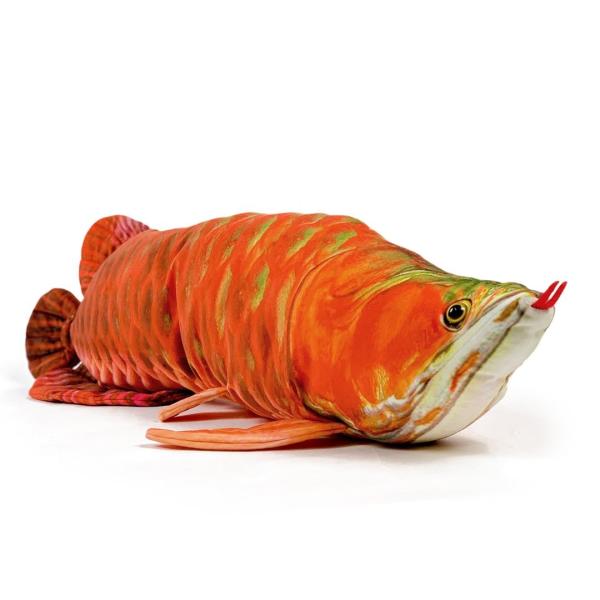 ■メーカー：太洋産業貿易・リアルなディテール: アロワナの特徴的な長い体と細かな鱗模様を細部まで再現し、リアルさと美しさを追求したデザインです。表情も丁寧に作り込まれており、本物そっくりの仕上がりです。・高品質素材: 滑らかな触り心地のポリ...