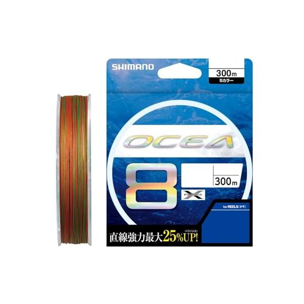 ■メーカー：シマノ(SHIMANO)・号数：10・最大強力：68.9kg (152lb)・長さ(m)：300・カラー：10m×5色 (オレンジ、ライム、レッド、イエロー、オシアブルー)説明タフなリールにタフなラインを！直線強力最大25％UP...