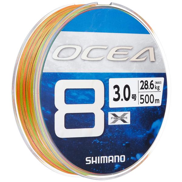 ■メーカー：シマノ(SHIMANO)・カラー:5カラー・号数(号):3.0・最大強力:63lb (28.6kg)・長さ(m):500・素材/PE耐熱性に優れ、よく滑る!超大型ヒラマサ/巨大マグロで使用する５号以上に「ヒートシンクコーティング...
