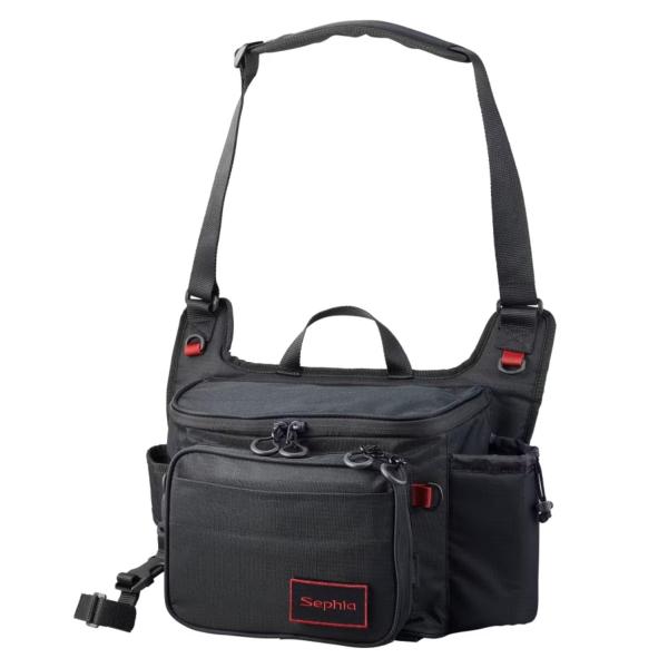 ■メーカー：シマノ(SHIMANO)・カラー：ブラック・サイズ：L・本体寸法(cm)：16×32×22・フロントポケットサイズ(cm)：5×24×18説明-