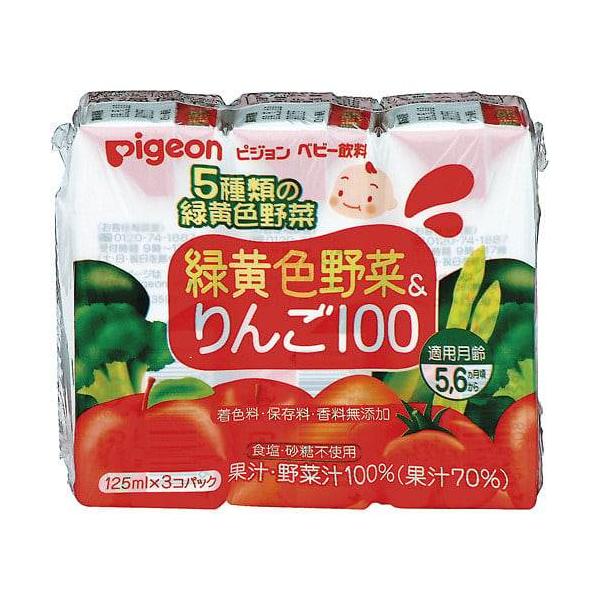 ,#00003200 5種類の緑黄色野菜（トマト・にんじん・アスパラガス・ほうれん草・ブロッコリー）を使用。りんご果汁とブレンドして、赤ちゃんに飲みやすい飲料にしました。果汁＋野菜汁100％（果汁70％）。食塩・砂糖は使用していません。着色...