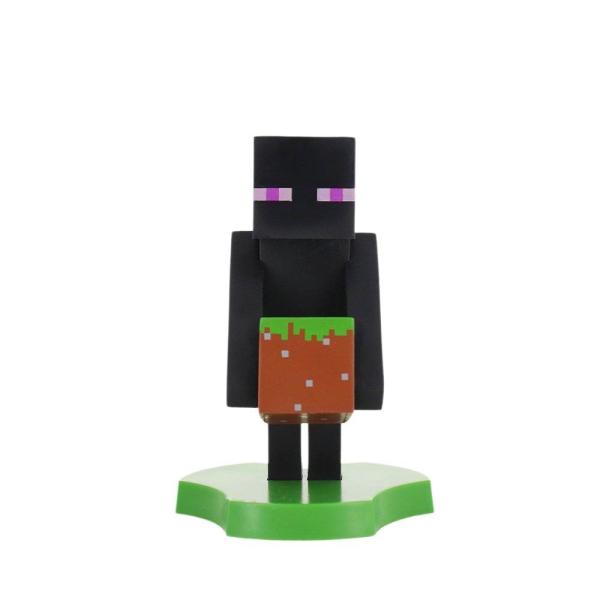 ,#20251215siteoffitems ●スマートフォンやデバイスホルダーをかかえるようなキャラクターシルエットの２イン１スマホスタンドに『マインクラフト エンダーマン』が登場！・リアルなデザインでインテリアにもおすすめ！デスクに置い...