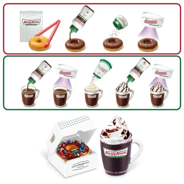 ,#00003469 ミニブランズ　クリエイトからクリスピークリームドーナツシリーズが登場！作れる料理は、全部で9種類！ドーナツやドリンクなどのミニチュアフードが作れるよ！何が出るかは、カプセルを開けてからのお楽しみ！付属のUVグルーを使っ...
