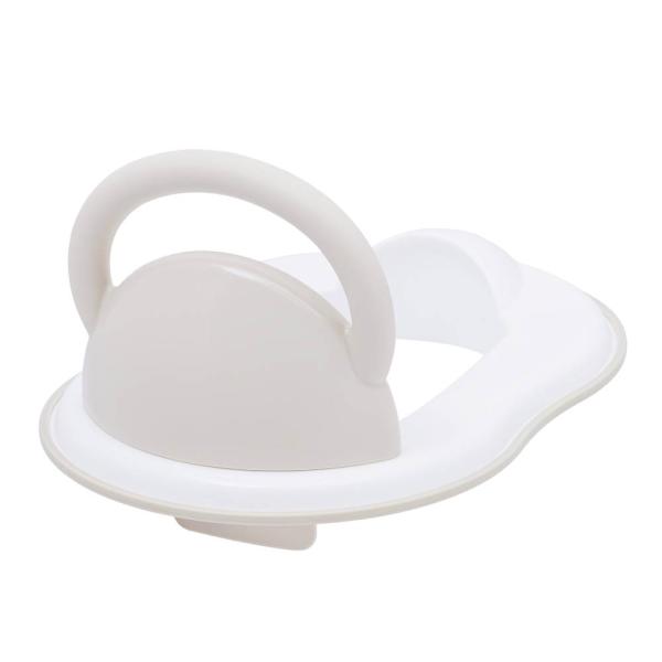 , ●取っ手を背もたれにして、腰かけタイプでもご使用頂けます。●おしっこの飛び散りを防止するおしっこガードが補助便座の前後についています。