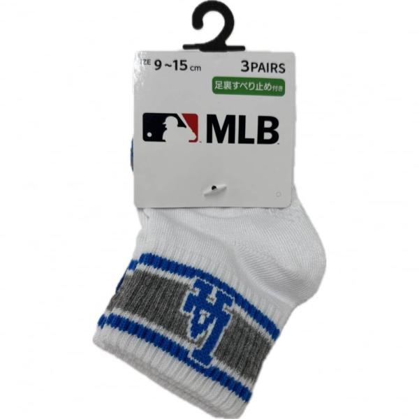 ,,,#00003716 大人気ＭＬＢのドジャース・ヤンキース・カブスのショート丈のソックス3足組ライン入りで各球団のロゴの入ったデザインになっています9-15cm/15-20cmの2サイズ展開ですサイズ：9-15cm総丈：8cm※足底には...