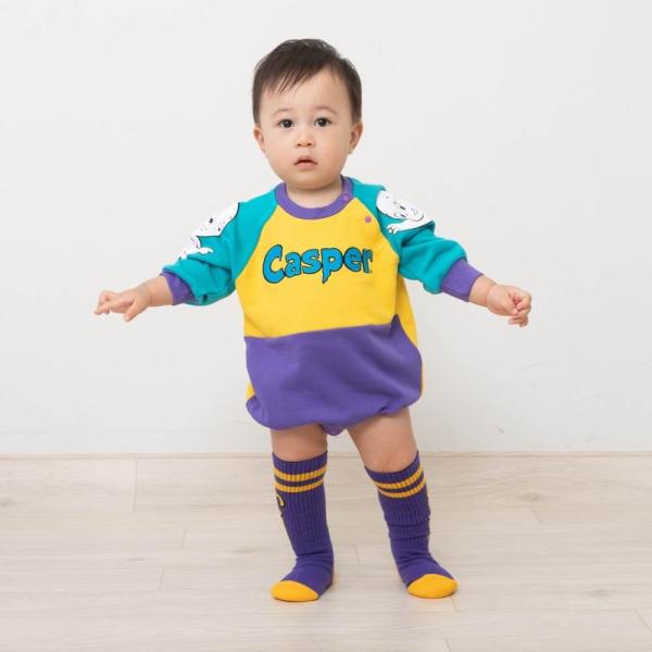 #0000Univerasal0829,#20260123009,#00003703,#00003706 【Welcome to the Universe Baby × chimajiro0730さん】キャスパー長袖ダルマボディスーツ 裏毛...