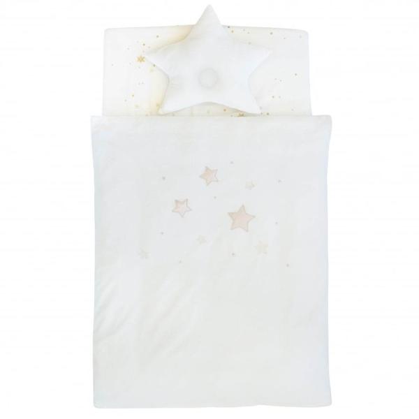 ,,,,#00003679 ＼ベビーザらス限定セット／【ベビー布団8点セット　パイルゴールドスター】洗い替え用のフィッティングシーツがプラス１枚付いた、お得な8点セットです。掛けカバーと枕はふわふわなパイル素材、フィッティングシーツにはやわ...