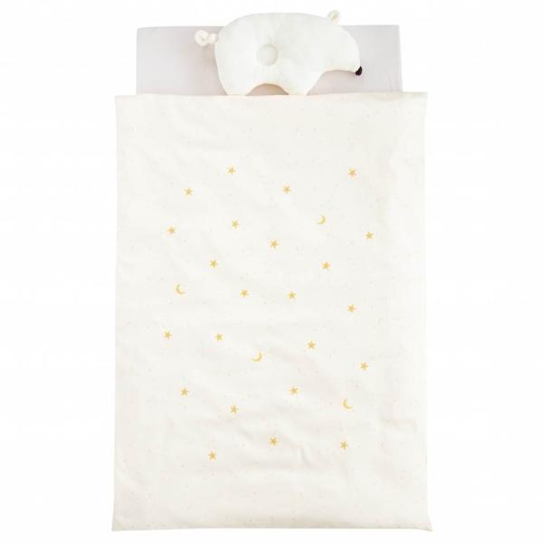 ,#00003575,#20251225001,#00003582 ＼ベビーザらス限定／【ベビー布団8点セット　スターテイル】洗い替え用のフィッティングシーツがプラス１枚付いた、お得な8点セットです。掛けカバーは光沢があるしなやかな綿100...