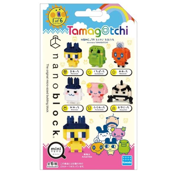 1996年に発売し大ブームを巻き起こしたデジタルペット「たまごっち」がミニナノシリーズになって新登場！！■「ミニナノ」はブラインドパッケージで展開するちっちゃくてカワイイ、ナノブロックのミニコレクタブルライン。■まめっち、くちぱっち、みみっ...