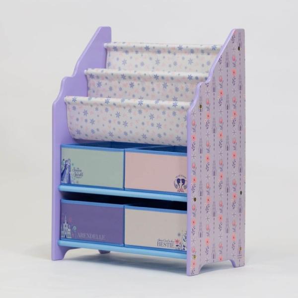 ,, お片付けが楽しくなる♪絵本＆おもちゃ収納ラック トイザらスオリジナルデザイン♪絵本やおもちゃ、雑貨をスッキリ収納できる便利なラック。2段の本棚と4つの収納ボックス付きで、お子様でも簡単に整理整頓できます。