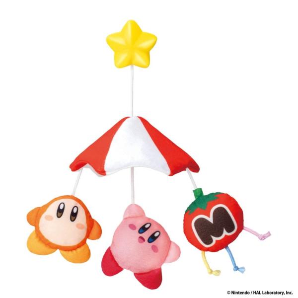 『星のカービィ』より、“KIRBY -Baby toy-”シリーズの「KIRBY パラソルでくうちゅうさんぽ♪ベビーカーメリー」が新登場！おでかけにピッタリなベビーカーにつけて楽しいメリーです。鈴の音がするカービィ、カシャカシャ音が楽しいワ...