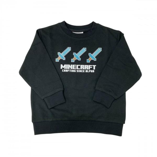 ,#20251201001,#00003624,#20251225001 大人気マインクラフトの裏毛トレーナーです。武器アイテムデザインがかっこいい商品です。