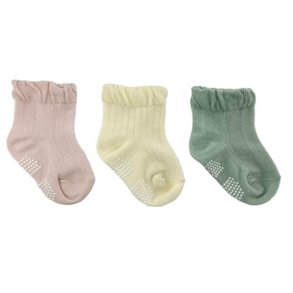 ,,,#00003716 お買い得な3足セットの靴下です。9〜15cmと伸び伸びタイプで、成長が早いお子様にも最適！足底には滑り止めと履き口の裏にはお名前スペース付きで機能的にも◎