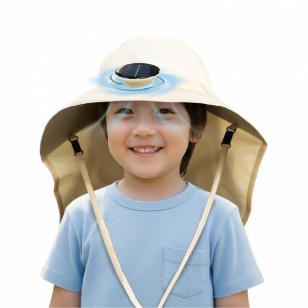 ,#05116233 どんな暑さもへっちゃら！ソーラーファン付きキッズハット！夏の外遊びをもっと快適に。この帽子は、お子さまの熱中症対策にぴったりの最新アイテムです。