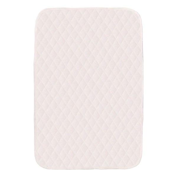 ベビーザらス限定　dear BABY (ディアベビー)　防水シーツと汗取りパッドが1枚になったすぐれもの。表地はふわふわパイル地でしっかり寝汗を吸水し、裏地は防水仕様なので、おねしょや寝汗で敷布団がぬれてしまうのをしっかりと防ぎます。