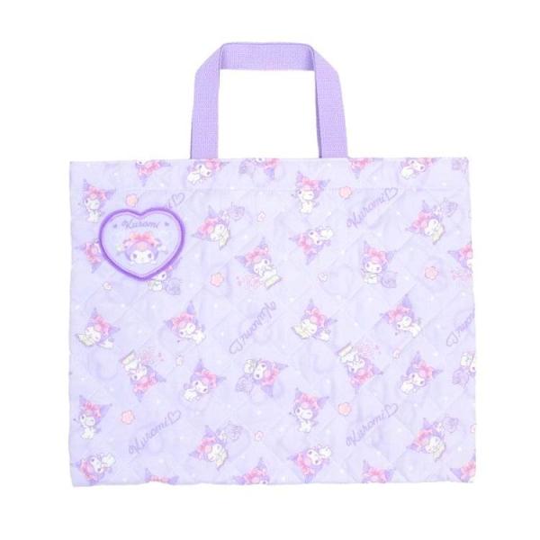 入園入学のご準備に！キルティング加工のレッスンバッグです。お名前が書けるワッペン付きです。