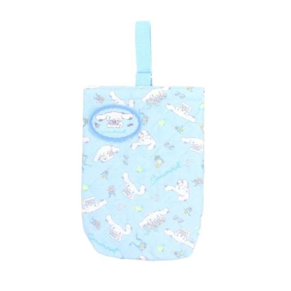 入園入学のご準備に！キルティング加工のシューズケースです。お名前が書けるワッペン付きです。