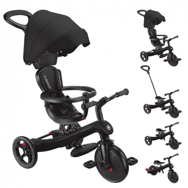 工具不要でお子さまの成長に合わせて、ベビーカーからキックバイクまで４つのタイプに組み替え可能。 長く楽しめるオールインワンの乗り物 【ベビーカー】H97.5×D95×W47(cm)/7.13kg/10から36カ月/体重15Kgまで 【コント...