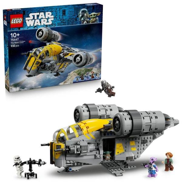 ・ のりもののおもちゃ - レゴ(R)スター・ウォーズ レイザー・クレスト（75447）で『スター・ウォーズ／ マンダロリアン・アンド・グローグー』を追体験しよう・ レゴ(R)スター・ウォーズ キャラクター5体 - 「マンダロリアン」（ブラ...