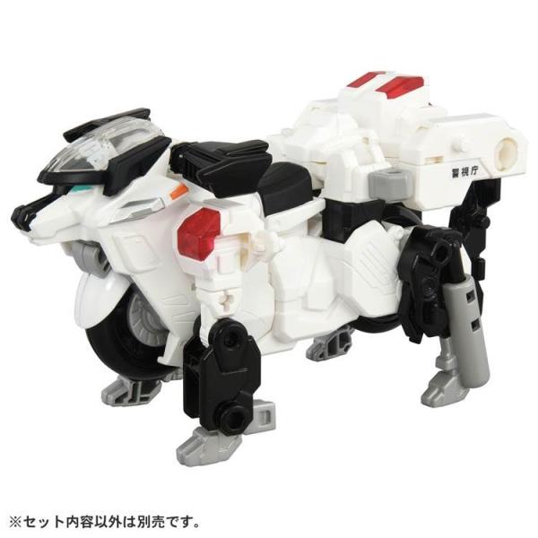 「特装合体ロボ ジョブレイバー」から『デカライドアーマー 白バイ 警察犬ワンワンマル』が登場！「デカライドアーマー白バイ」と別売りの「ポリスブレイバー 日産 ＮＩＳＳＡＮ ＧＴ−Ｒ パトロールカー」等のジョブレイバーが搭乗特装合体！『ライジ...