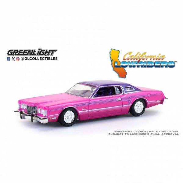 GL 1/64 1975 Ford Thunderbird LowriderＧＬ　１／６４　１９７５　フォード　サンダーバード　ローライダーCalifornia Lowriders #7ＧＲＥＥＮＬｉＧＨＴ／グリーンライト社 1/64スケー...