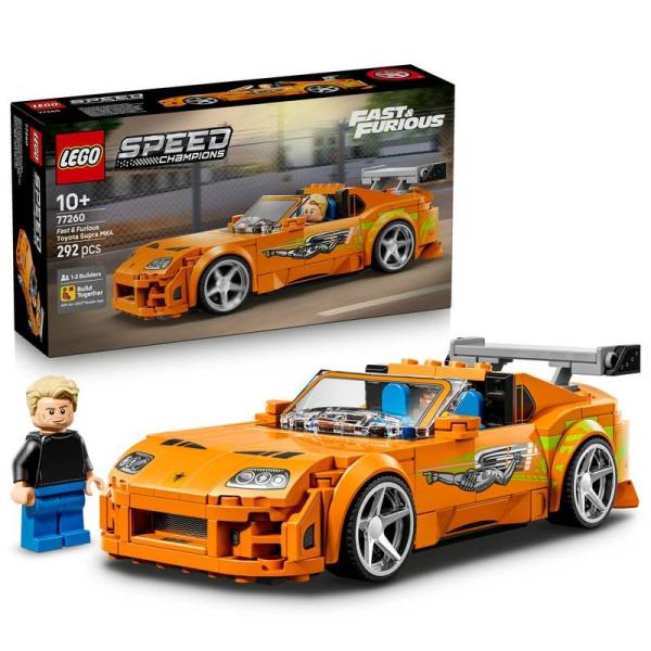 ・ 『ワイルド・スピード』の伝説 - レゴ(R)スピードチャンピオン Fast and Furious Toyota Supra MK4（77260）は、組み立てもレースごっこもディスプレイもぶっちぎりの楽しさ・ ブライアン・オコナーのミニ...