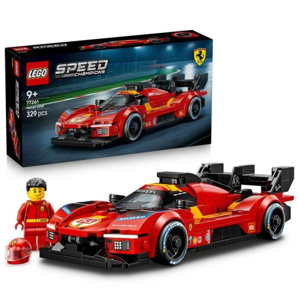 ,#2026071755 ・ レースカー組み立てセット - レゴ(R)スピードチャンピオン Ferrari 499P（77261）は、組み立てもレースごっこもディスプレイもぶっちぎりの楽しさ・ ドライバーミニフィギュア - 赤いドライバース...