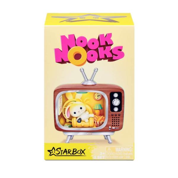 ブラインドボックスシリーズからNOOK NOOKSシリーズ1が登場！可愛い生き物たちの生活をのぞいてみよう！！お部屋のライト機能付き！全7種類！いずれか1種類がランダムに入っています。※シークレットデザインは1種ございます。